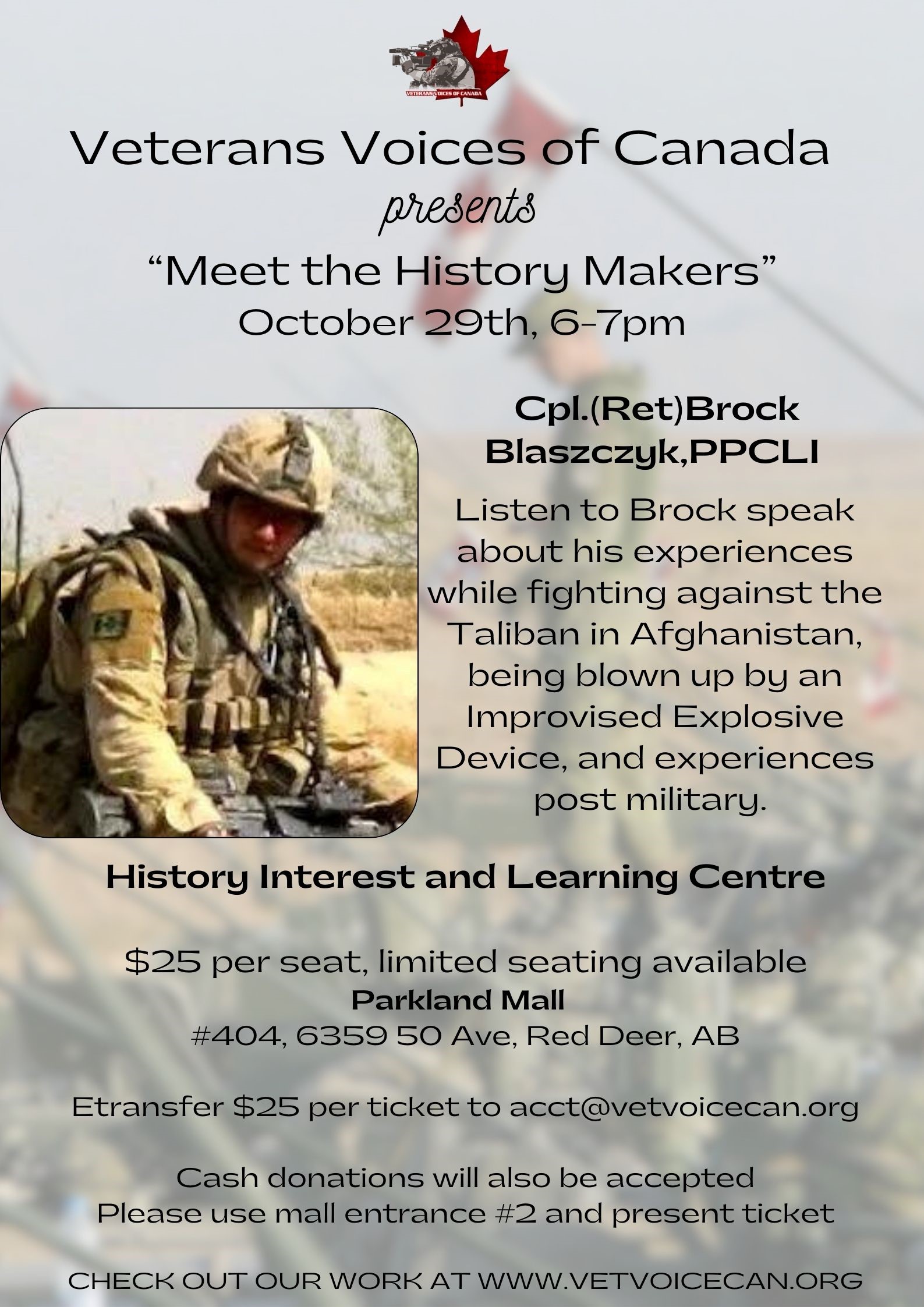 Veterans Voices of Canada wants you to meet the history makers ...
