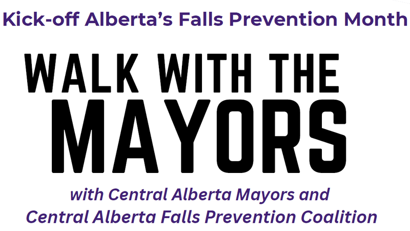‘Walk with the Mayors’ event kicks-off Falls Prevention Month in Olds ...