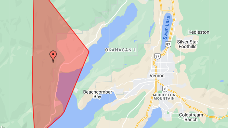 UPDATE: Power restored on Westside Road | Vernon Matters