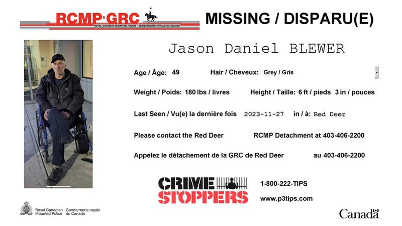 LOCATED: Jason Blewer, 49, of Red Deer | rdnewsnow.com