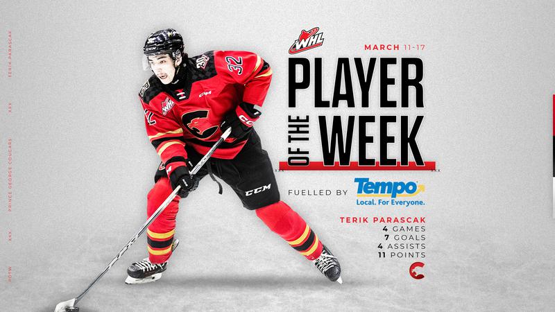 Cougars rookie star named WHL Player of the Week | CKPG Today