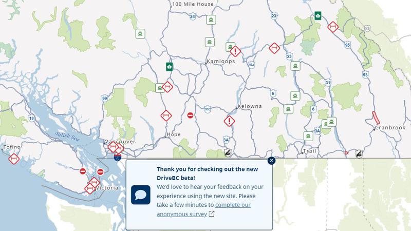Take a test drive on new DriveBC site | 104.7 The Lizard | The Rock of ...