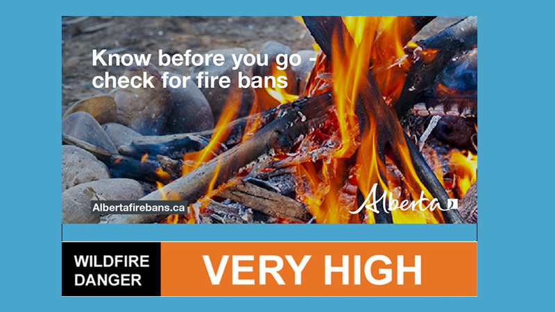 Wildfire danger rating at Very High for Grande Prairie Forest Area and ...