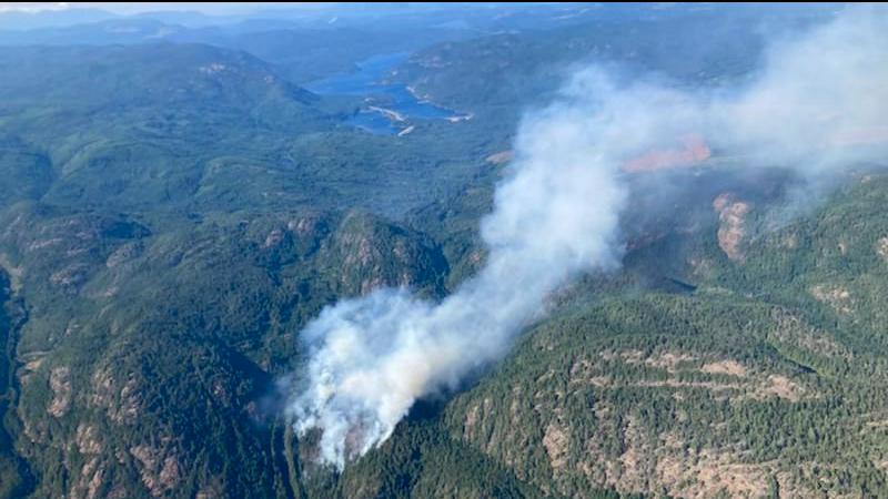 Sooke wildfire triples in size, but fire growth moving away from ...