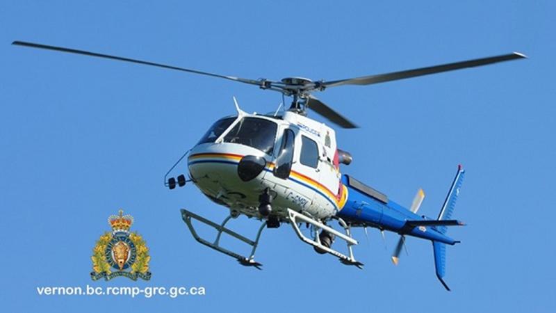 RCMP dispatch helicopter to help catch vehicle thief | Vernon Matters
