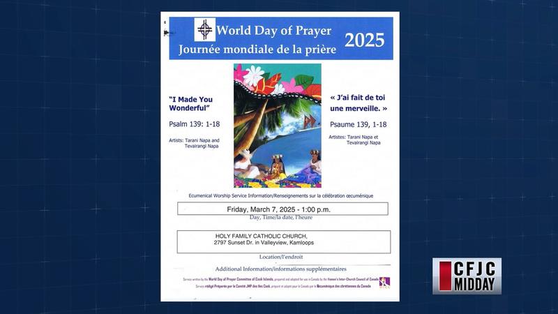 CFJC Midday — I Made You Wonderful is the theme of World Day of Prayer ...