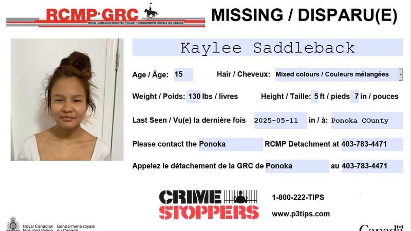 Missing: Kaylee Saddleback, 15, of Ponoka | rdnewsnow.com