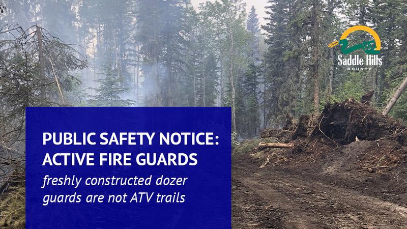 Saddle Hills County advising public to stay away from Active Fire Guards | EverythingGP