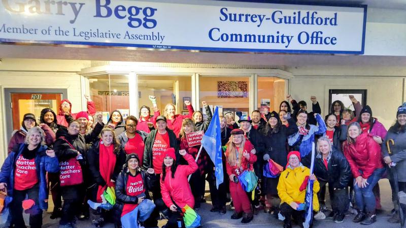 Surrey teachers, support workers rally for more provincial funding ...